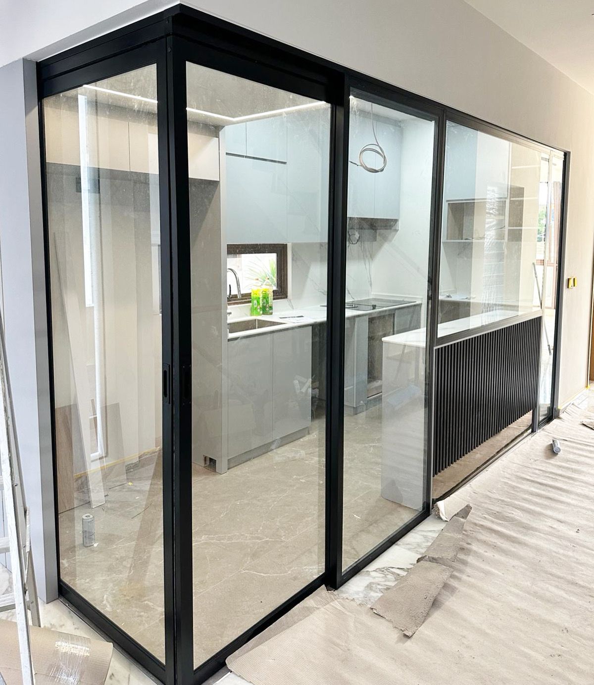 Renovation Ideas - Kitchen Entrance Glass Doors - Metal and Aluminium ...
