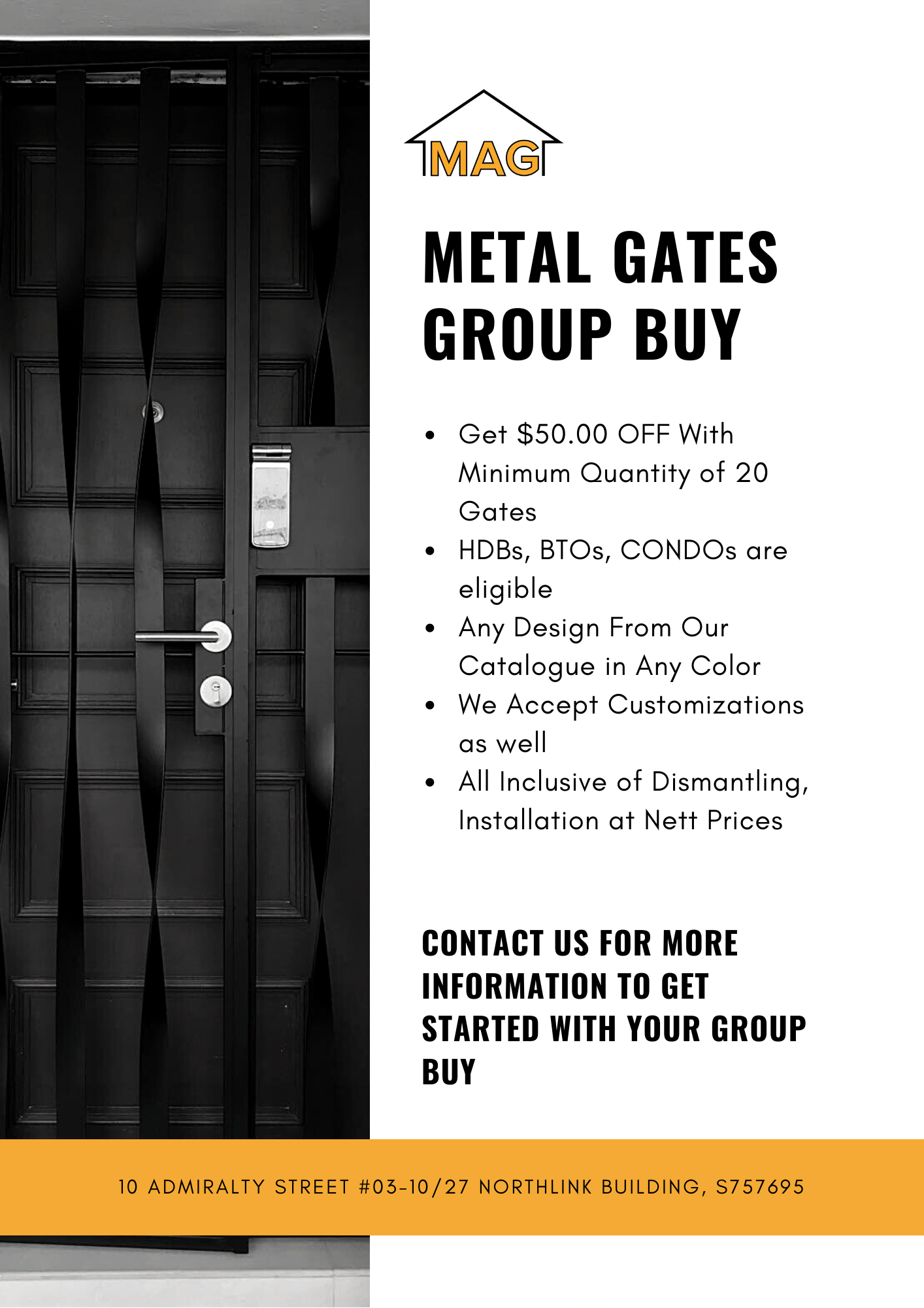 Metal Gate Group Buy | Singapore BTO