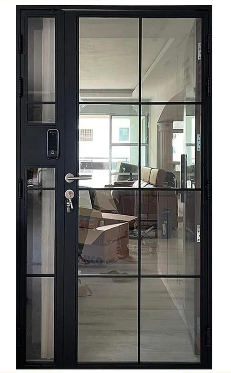 HDB Gates - SG002 Glass Gate - Metal and Aluminium Fabrication
